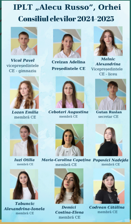 Consiliul elevilor | Liceul Teoretic “Alecu Russo” Orhei